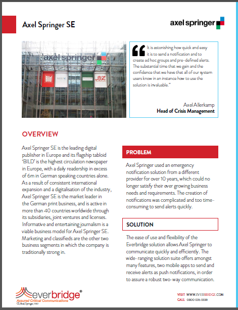 Axel Springer Case Study